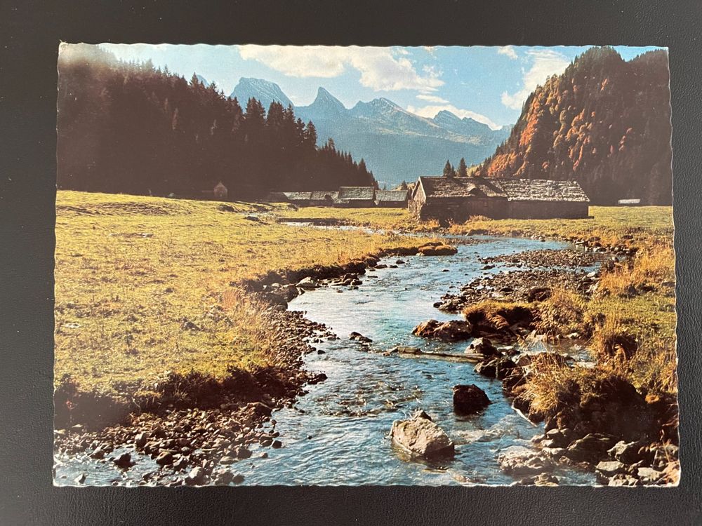 AK SG Älpli mit Säntisthur und Churfirsten (Toggenburg) (Gebraucht) in Thal für CHF 1 – mit ...