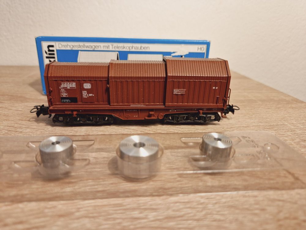 Märklin 4693 Teleskophaubenwagen DB H0 OVP NEU (Neu und originalverpackt) in St-Aubin-Sauges für ...