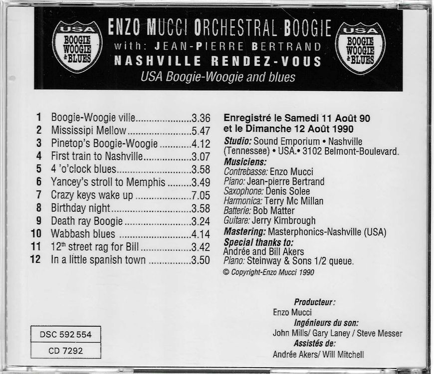 Enzo Mucci & Jean-Pierre Bertrand - Nashville Rendez-Vous (Gebraucht ...