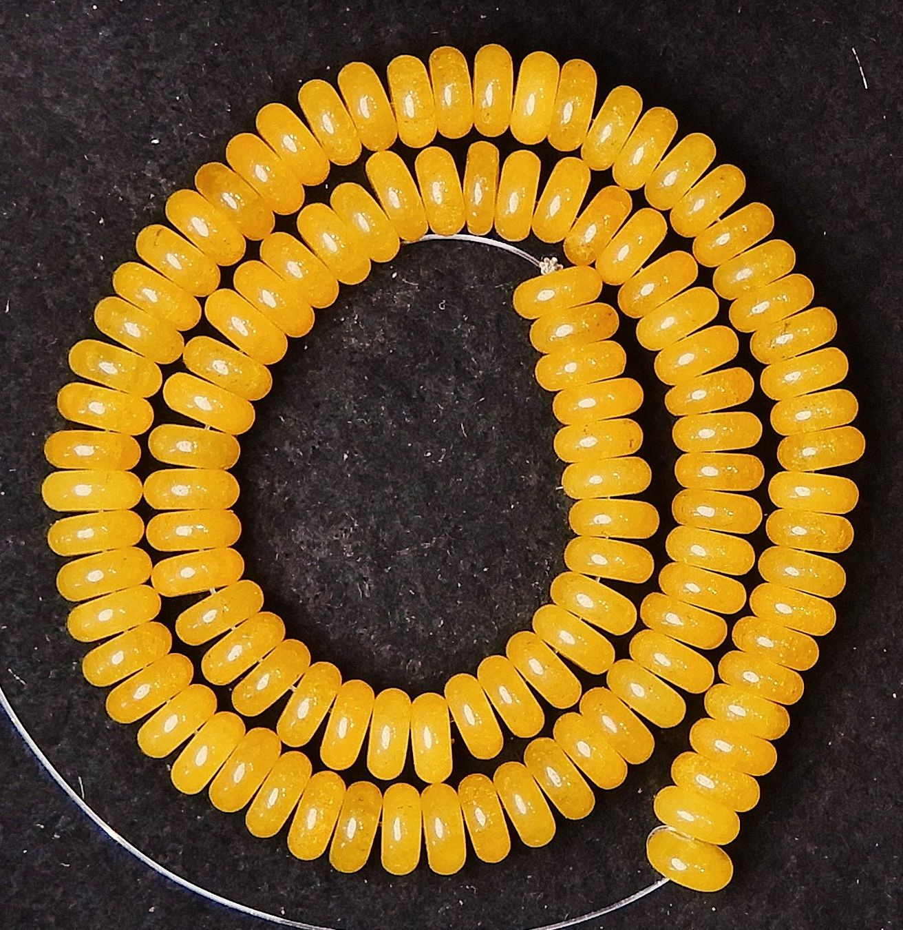 1 Strang echte 1A schöne gelbe Topas Rondellen 8 x 3 mm (Neu (gemäss Beschreibung)) in Müllheim ...