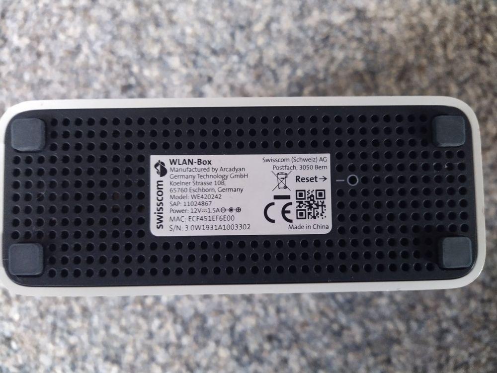 Swisscom WLAN-Box (Gebraucht) in Hochfelden für CHF 107 – nur Abholung ...