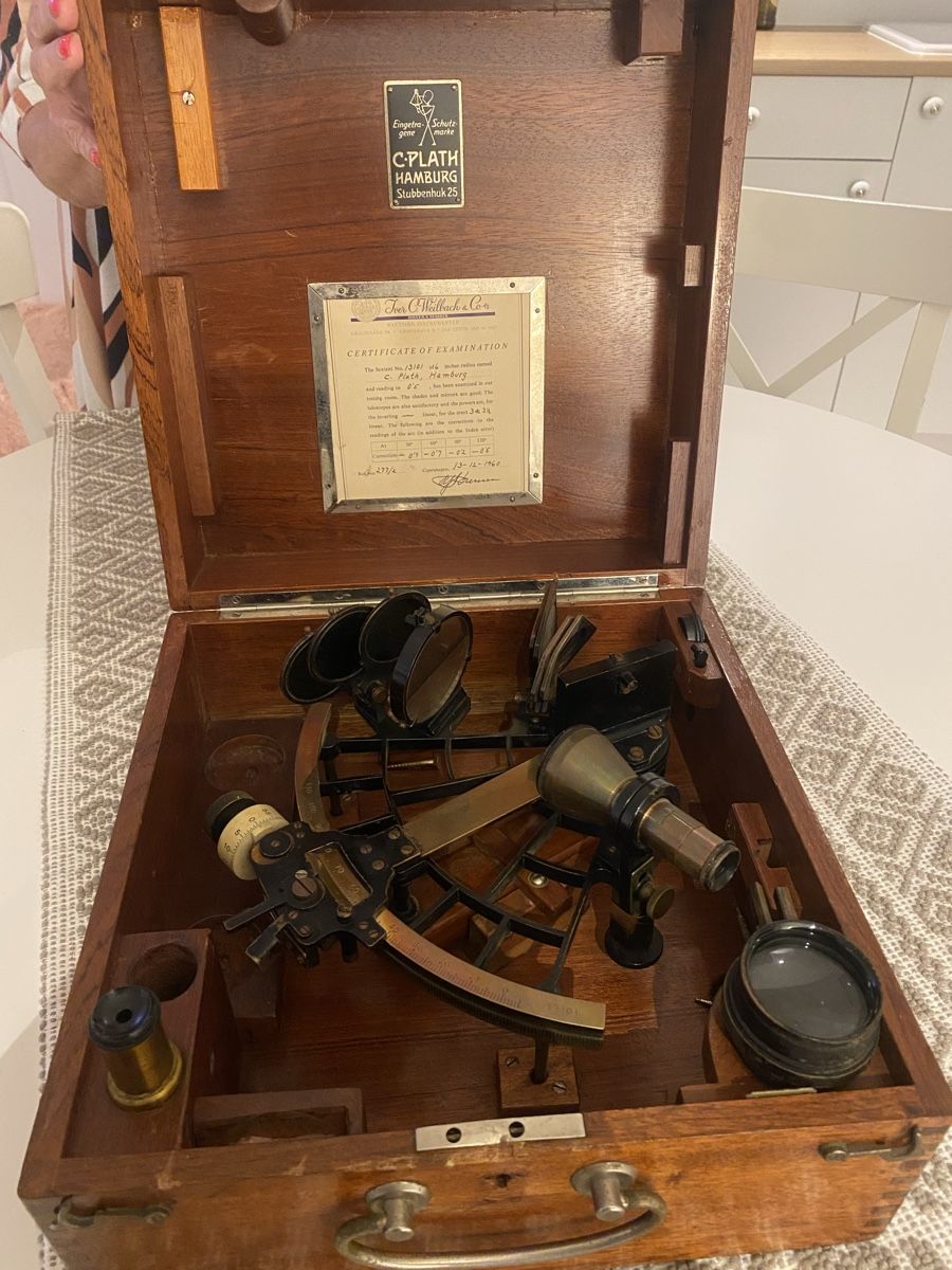 Sextant ancien C. Plath Hamburg, dans sa boite d'origine! (D'occasion ...