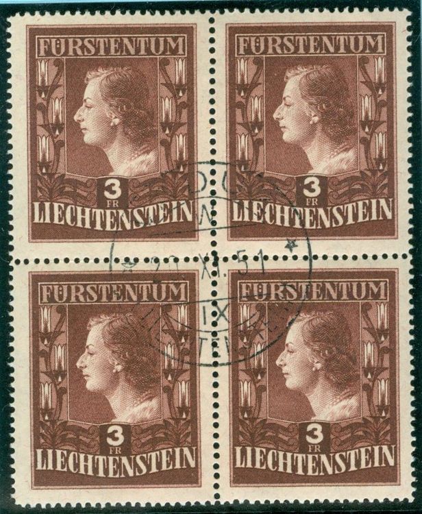 1951 Liechtenstein Freimarken Viererblocks | Kaufen auf Ricardo