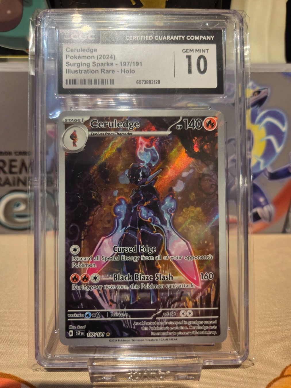 Ceruledge IR EN (2024) - Pokémon Surging Sparks (CGC 10) (Neu (gemäss ...