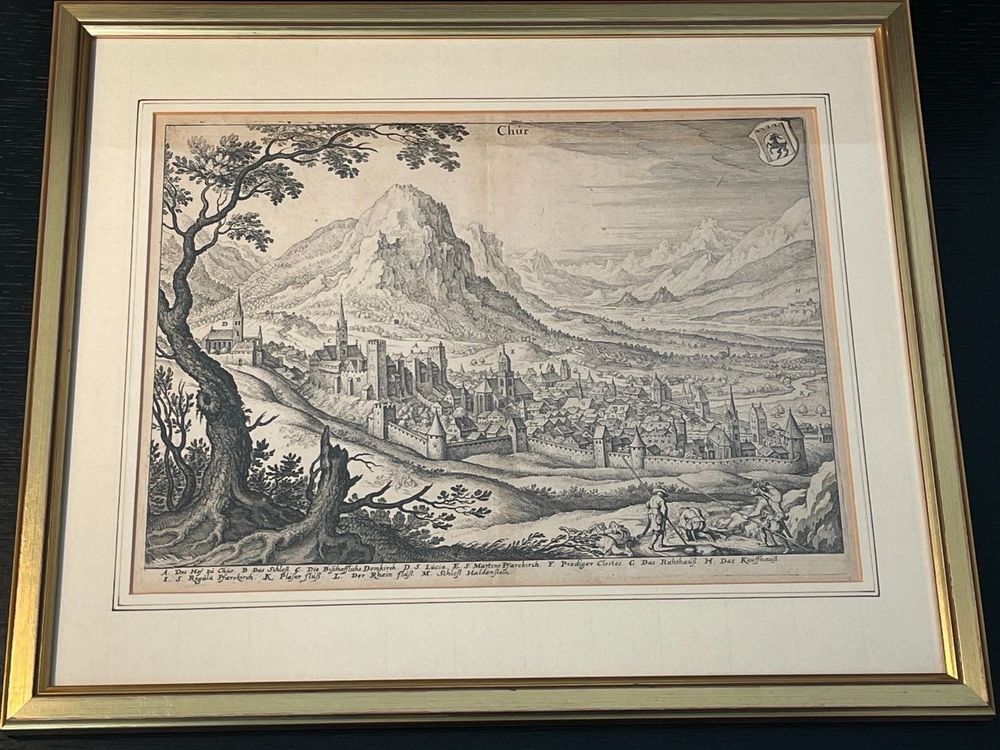 Original Merian Kupferstich Chur | Kaufen auf Ricardo