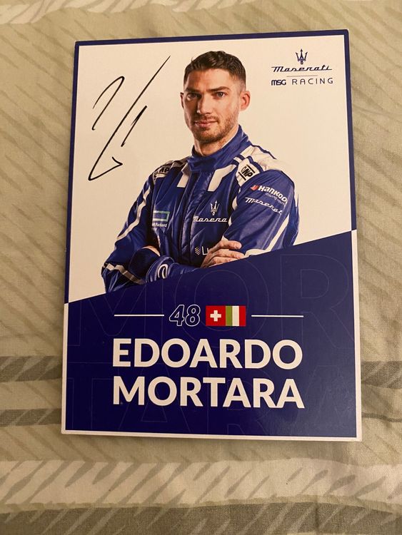 Autogrammkarte Edoardo Mortara handsigniert | Kaufen auf Ricardo