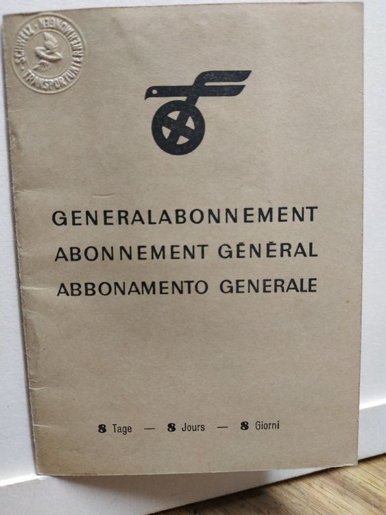 Generalabonnement - "Thun S.B.B." - 1943 | Kaufen auf Ricardo