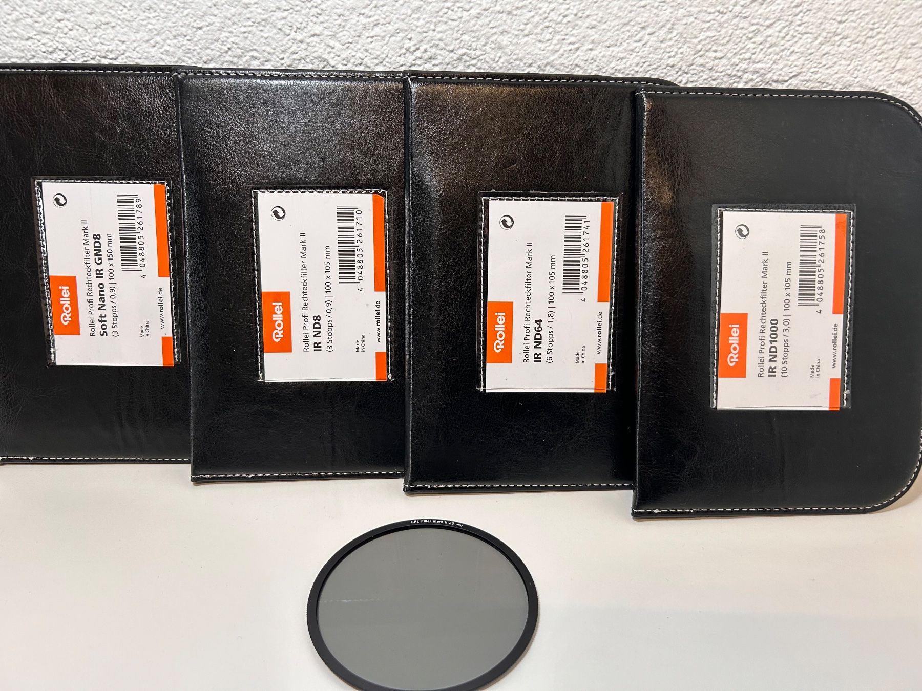 Rollei 100mm Filter-Halter Mark II mit 4 Glas Rechteckfilter (Neu ...
