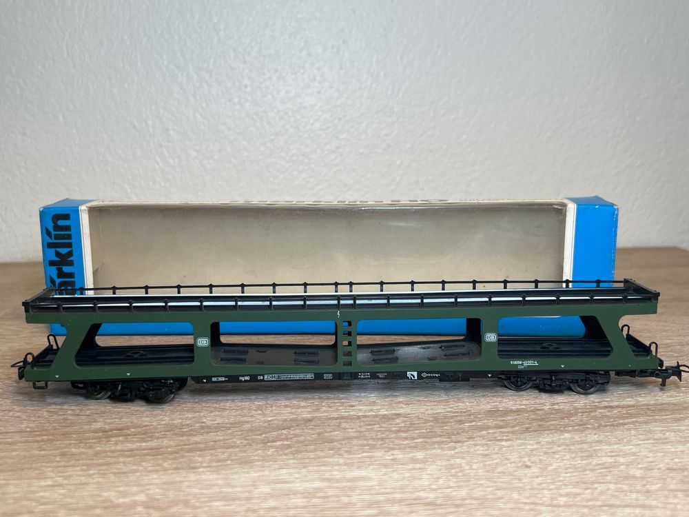 Märklin 4074 Autotransportwagen DB H0 OVP (2) (Gebraucht) in St-Aubin-Sauges für CHF 29 – mit ...