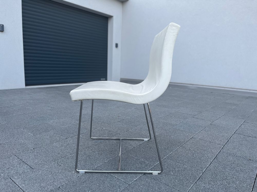 Ligne Roset - Sala - Leder Stuhl Design by Pascal Mourgue 6x (Gebraucht ...