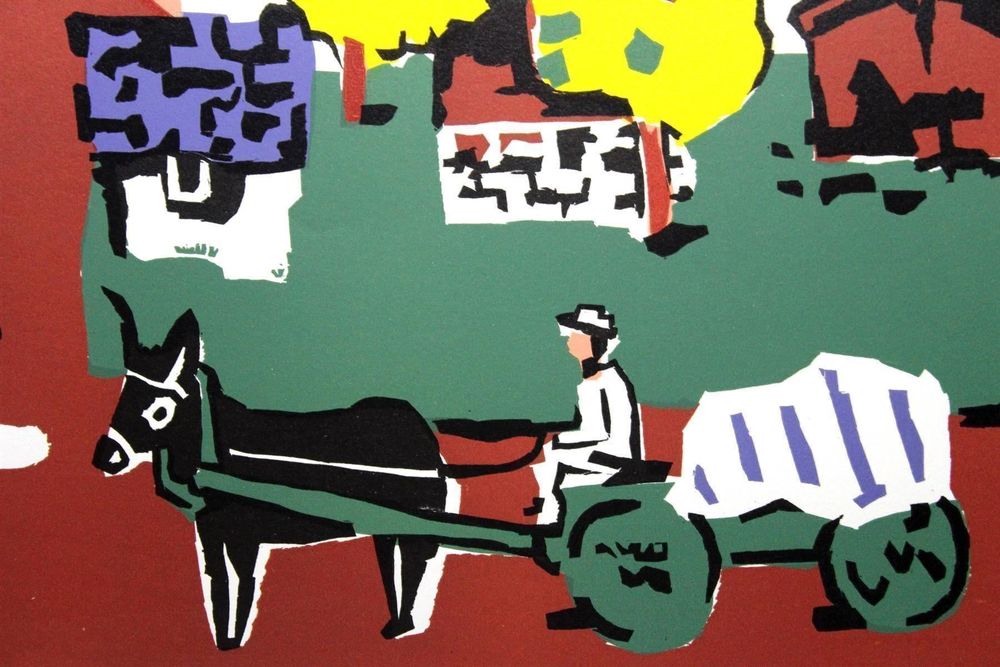 HANS GORDON JEGERLEHNER (CH. 1906-1974) Naters, Holzschnitt | Kaufen ...