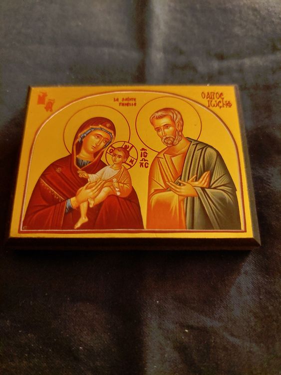 Icône de Marie, Maria, Joseph et Jésus. Reproduction. | Kaufen auf Ricardo
