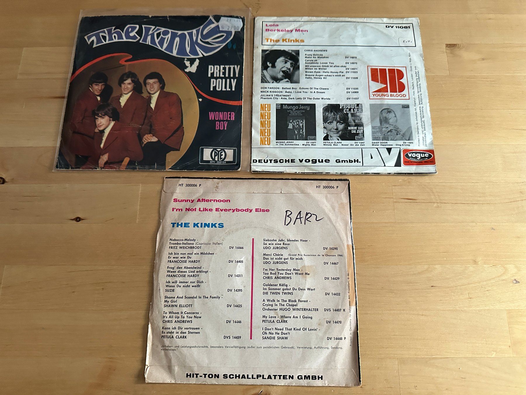 KINKS RAY DAVIES DAVID tolle rare Single Sunny Afternoon (Gebraucht) in ...