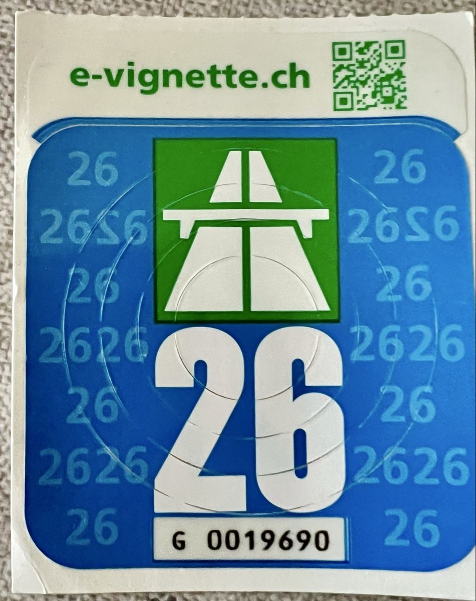Vignette 2026 - Autobahnvignette Schweiz, gültig! (Neu und ...