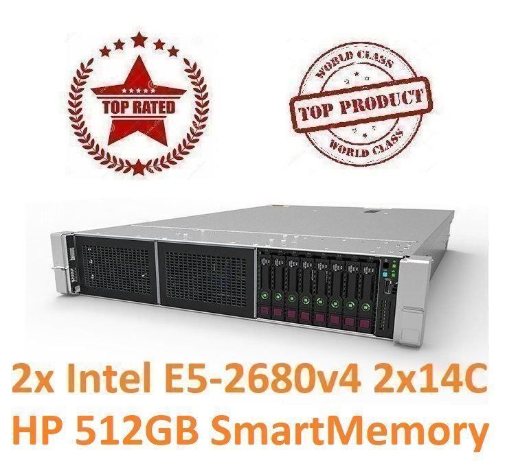 Hp Dl380 G9 Gen9 2x E5 2680v4 à 14 Core 512gb Ram Ssd Kaufen Auf