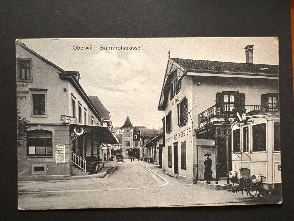 Postkarte Oberwil Bahnhofstrasse ca. 1900 (P407) (Gebraucht) in Hinwil für CHF 25 – mit ...