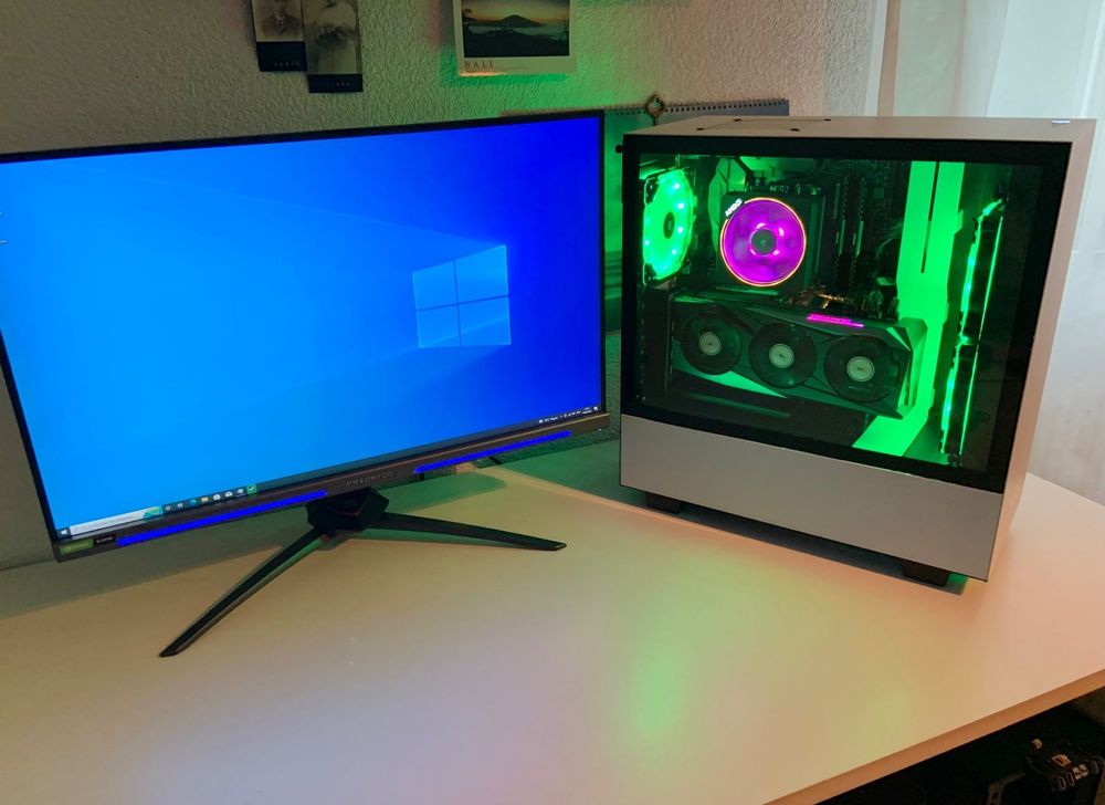 High-End Gaming PC + Monitor WQHD 165Hz IPS (Gebraucht) in ...