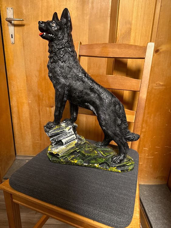 Metall Statue Hund ca. 4.6 kg Höhe ca. 51 cm | Kaufen auf Ricardo