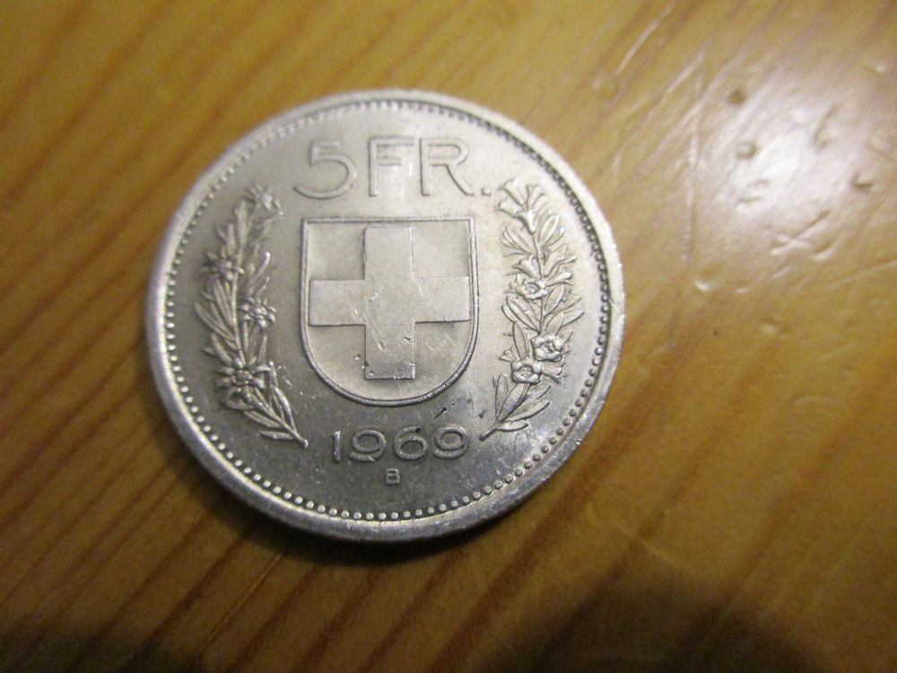 Der letzte Silber-Fünfliber von 1969 | Kaufen auf Ricardo