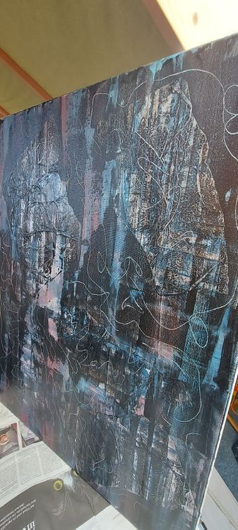 Gemälde "Kratzer" von mir selbstgemalt 60×80 | Kaufen auf Ricardo