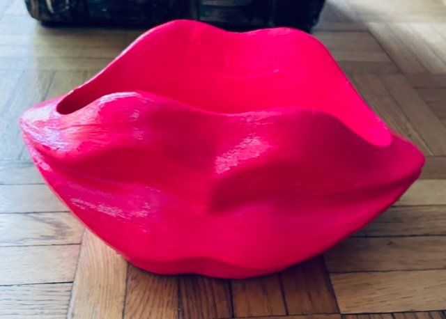 Dekorative Vase Mund Neu Neon Pink (Neu und originalverpackt) in Au ZH ...