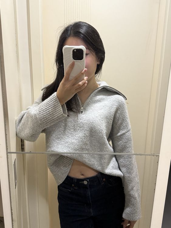 Bershka S size half zip grey jumper (Gebraucht) in Zürich für CHF 6 ...