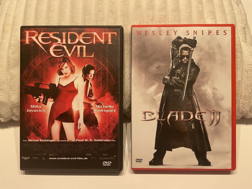 2 DVDs: Resident Evil + Blade II (Action) (Gebraucht) in Roggwil BE für ...