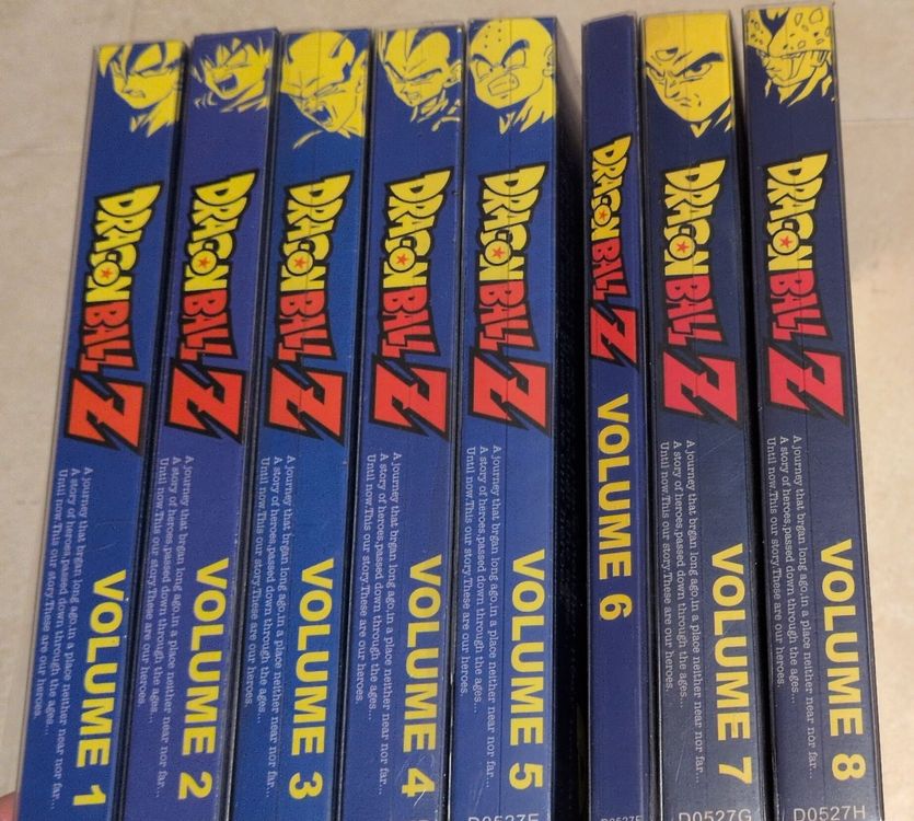 Dragon Ball Z DVD Volumes 1-8 / JP audio collector edition (Neu (gemäss ...