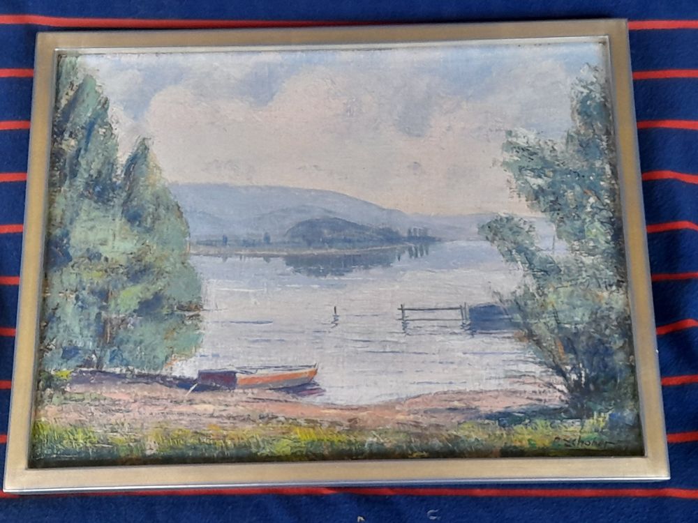 Ölbild P.Schober " Seelandschaft " (Gebraucht) in Thun für CHF 38 – mit Lieferung auf Ricardo kaufen