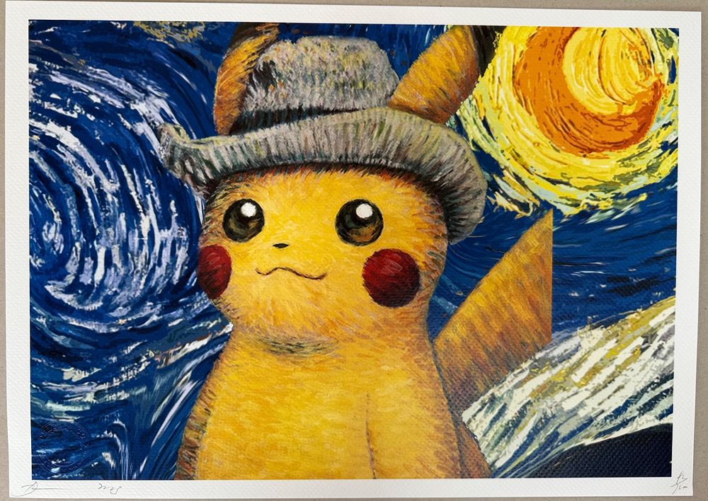 Death: Van Gogh Pikachu, signiert 82/100 | Kaufen auf Ricardo
