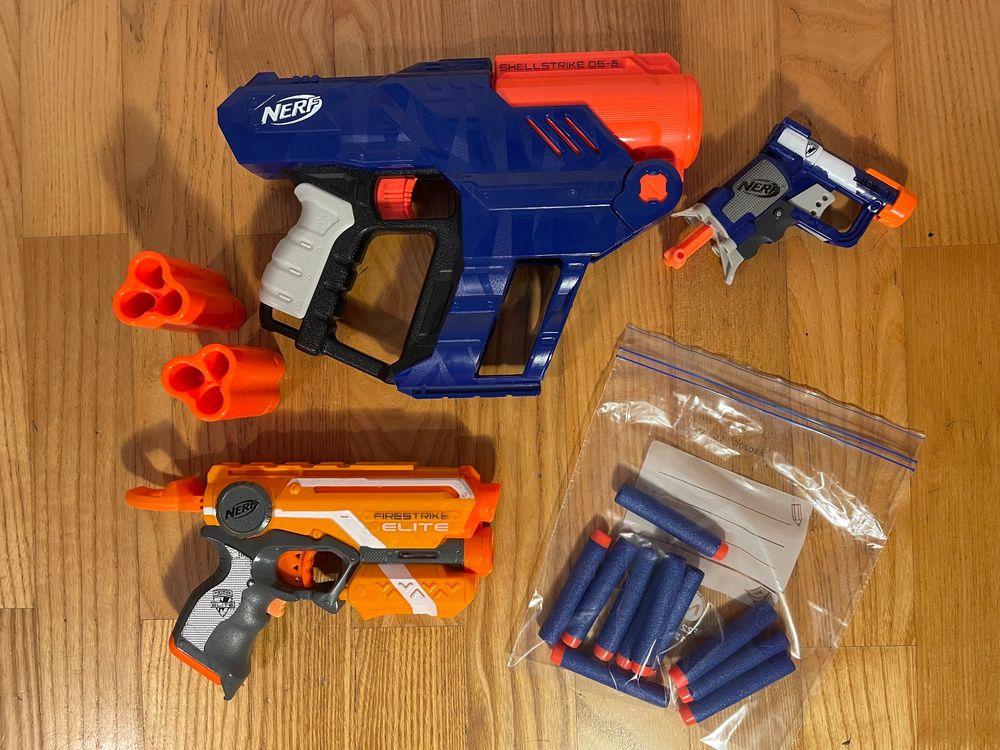 Nerf SHELLSTRIKE DS-6 , Firestrike Elite , Jolt | Kaufen auf Ricardo