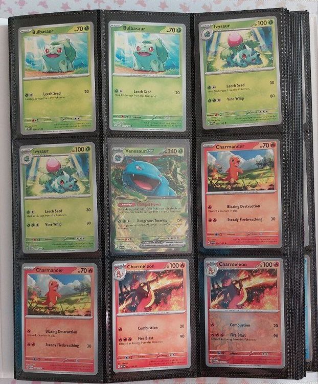 Binder MEW 151 Full base set (1-165 Holo & Reverse) NM / ENG (Gebraucht ...