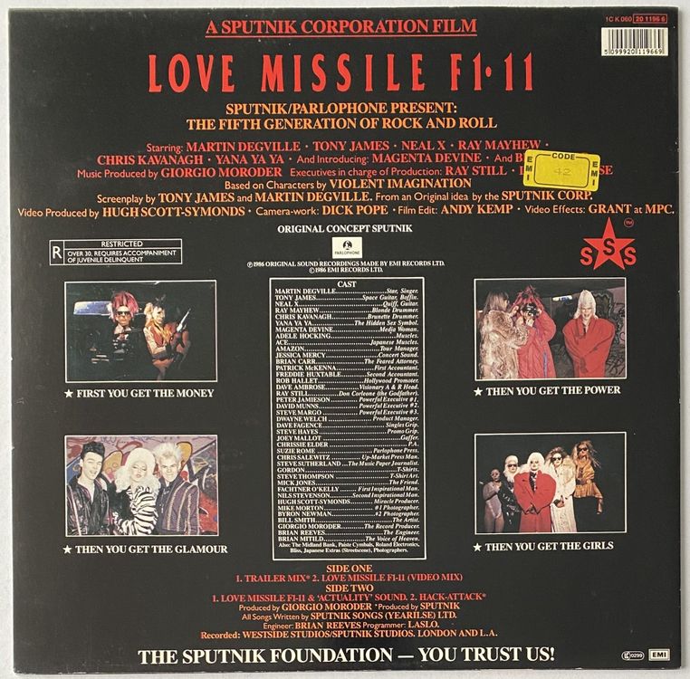 Sigue Sigue Sputnik, Love Missile F1-11 (Limited Edition !!! (Gebraucht) in Flums für CHF 1 ...