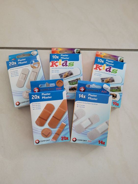 5 Packungen Pflaster für grosse und kleine Leute! (Neu und ...