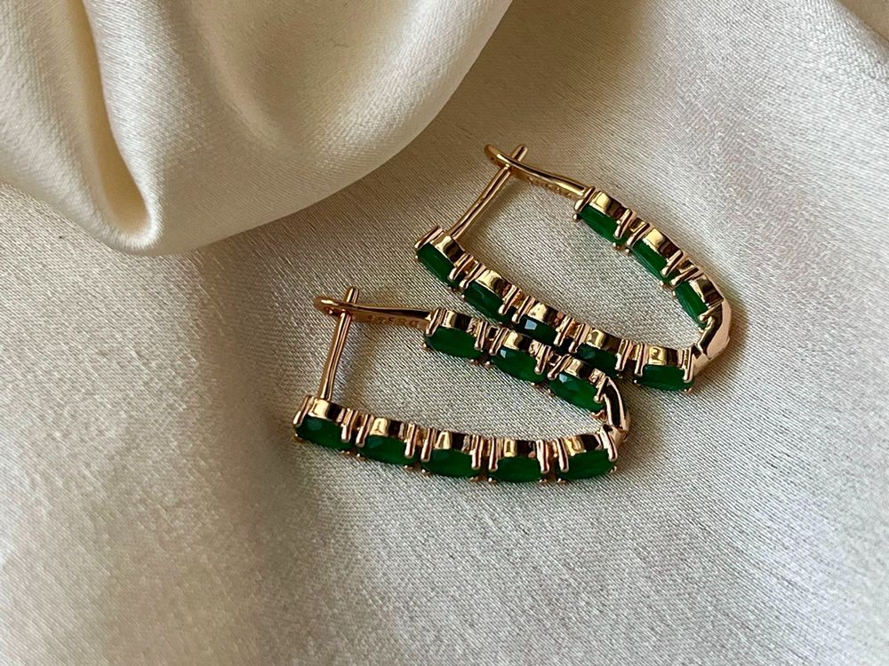 Boucles pendantes plaqué or rose - stamp "585" (Neu und ...