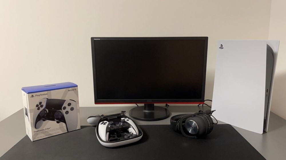 PlayStation 5 + DualSense Edge Controller + Gaming Monitor (Neu (gemäss ...