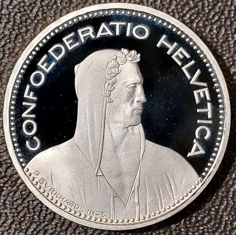 5 Franken Schweiz 1991 pp "tiefe Randschrift" / aus Münzsatz (Neu (gemäss Beschreibung)) in Arch ...