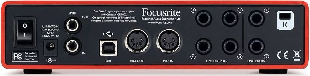 FOCUSRITE Scarlett 6i6 2nd Gen - USB Audio-Interface (Gebraucht) in ...
