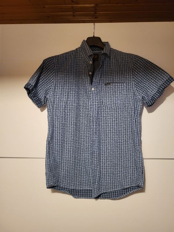 Herren Kurzarm Hemd Gr. L blau/weiss kariert PME Legend (Gebraucht) in Malans GR für CHF 25 ...