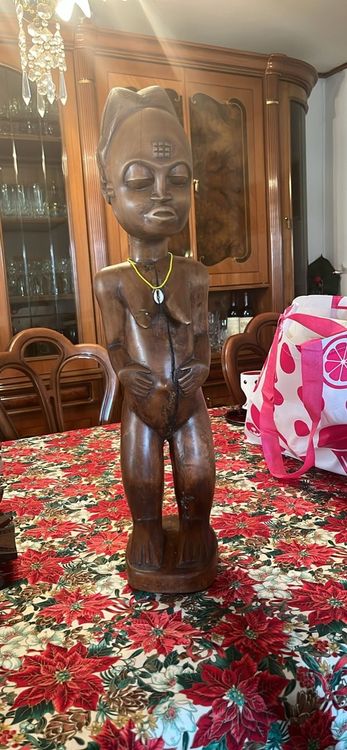 Afrikanische Holzfigur Skulptur Statue Tribal Art Deko Vinta | Kaufen auf Ricardo