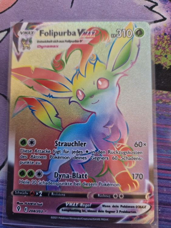 Pokemon Folipurba VMax 204/203 Drachenwandel DE | Kaufen auf Ricardo