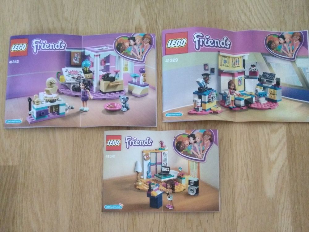 Lego Friends / Andreas, Olivias und Emmas Zimmer / Set (Gebraucht) in ...