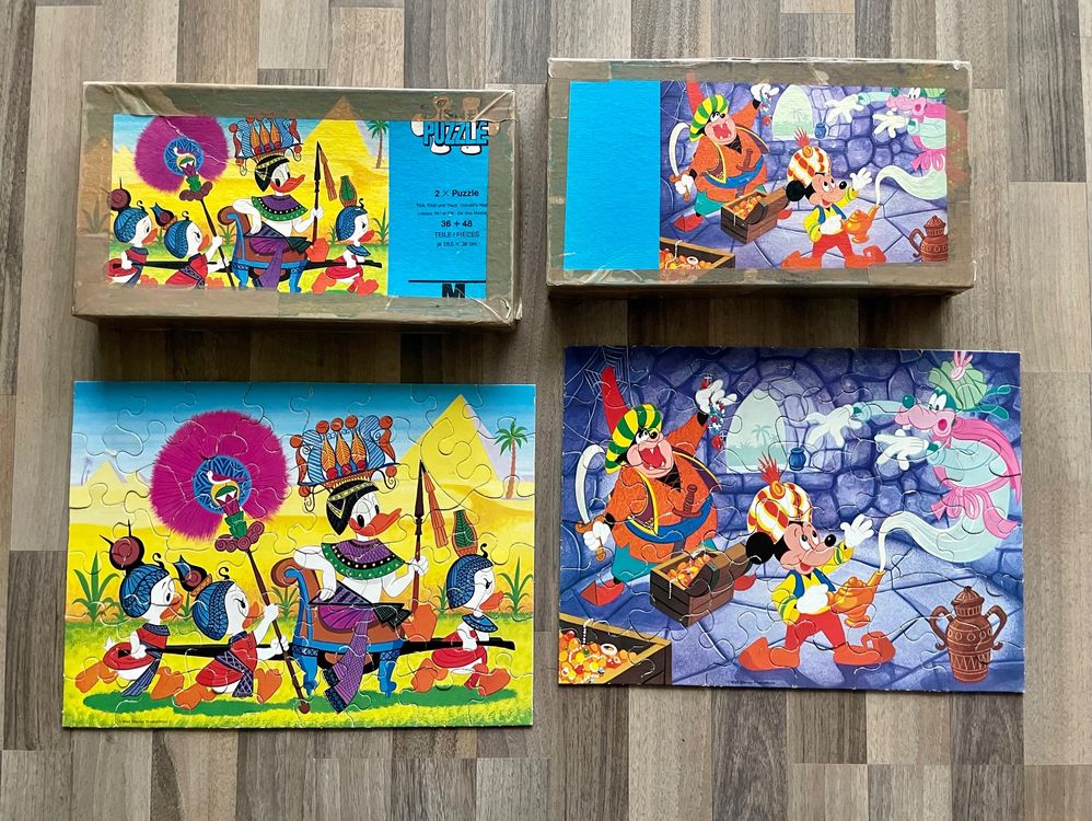Puzzle Donald und Mickey 36+48 Teile (Gebraucht) in Birr für CHF 1 ...