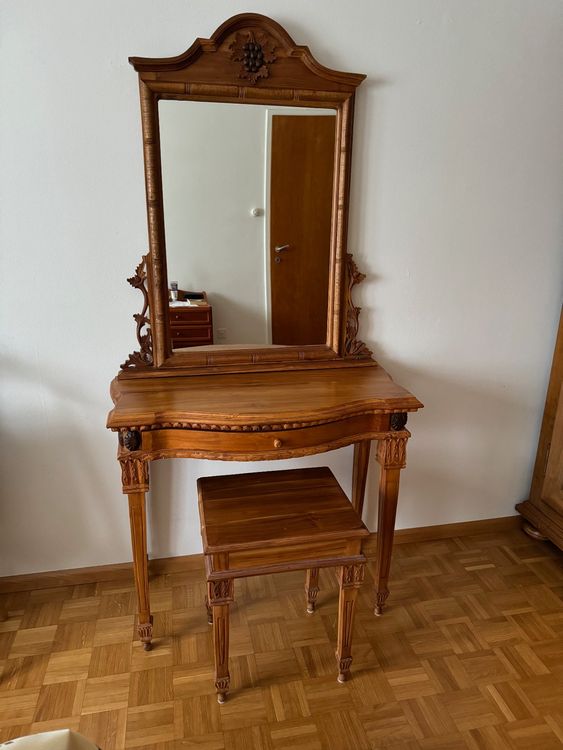 Schminktisch Holz Mit Spiegel