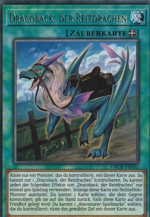 TCG YU-GI-OH! GRAND CREATORS GRCR DE 032 Dracoback, der Reit (Neu (gemäss Beschreibung)) in ...