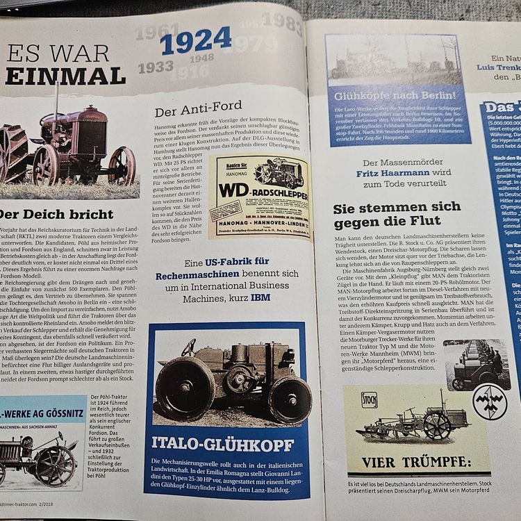 Oldtimer Traktor 2/18 IHC 474 Unimog Agria Granich Lanz xx (Gebraucht ...