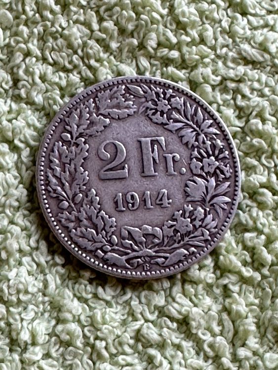 Schweizer Münze Fr.2.- 1914 (Gebraucht) in Obergerlafingen für CHF 6 – mit Lieferung auf Ricardo ...