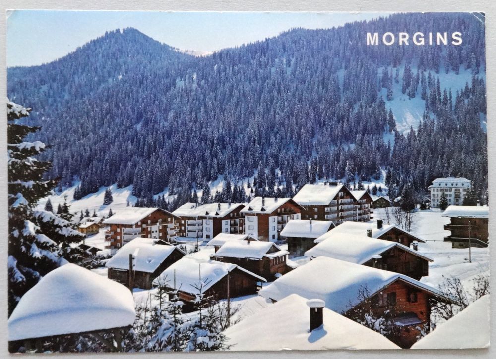 La station de Morgins, sous la neige (Défectueux) à pour CHF 1 – avec ...