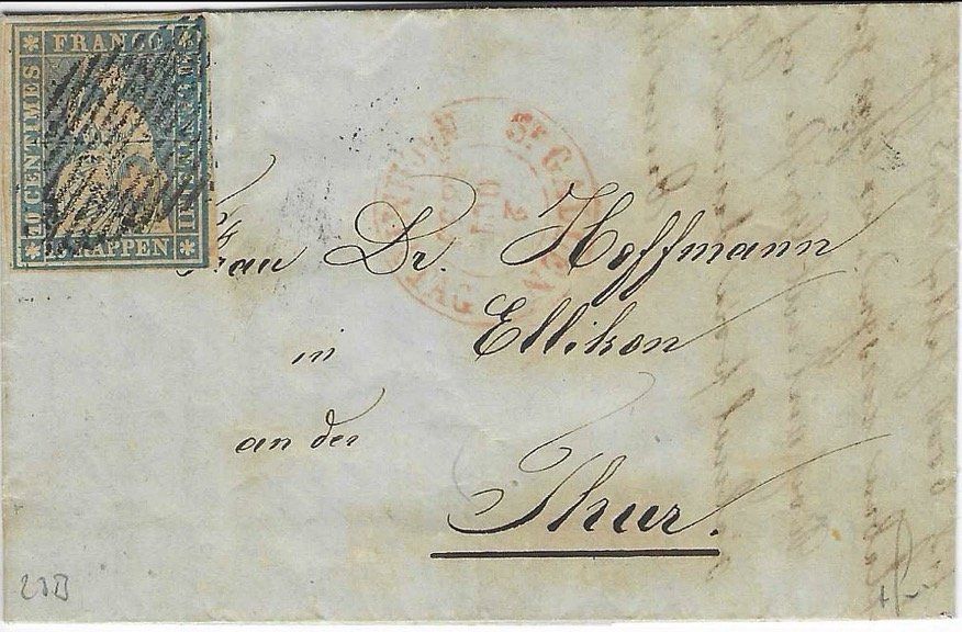 Traumhafter 23B-Strubel Beleg an den Herrn Dr. Hoffmann (Gebraucht) in ...