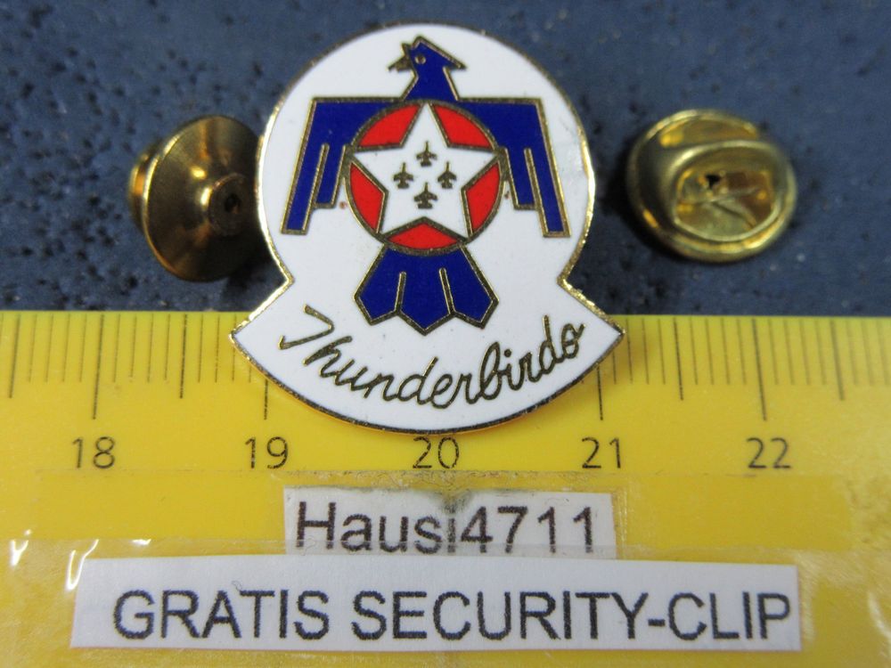 THUNDERBIRDS US-AIR FORCE F16 MEHRZWECJKAMPF-JET PIN ENAMEL (Gebraucht ...